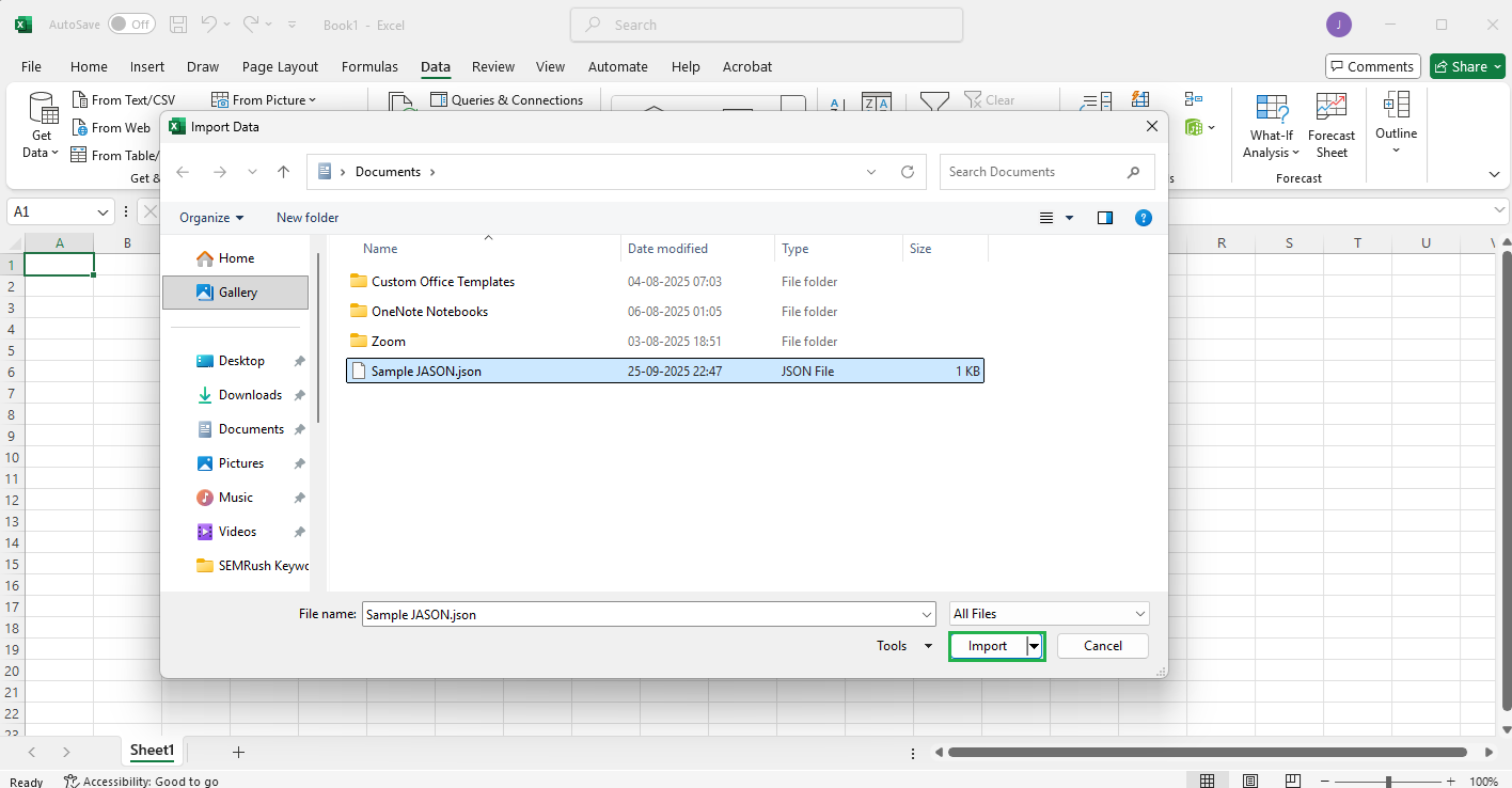 How to Convert a JSON File to Microsoft Excel - UPLARN